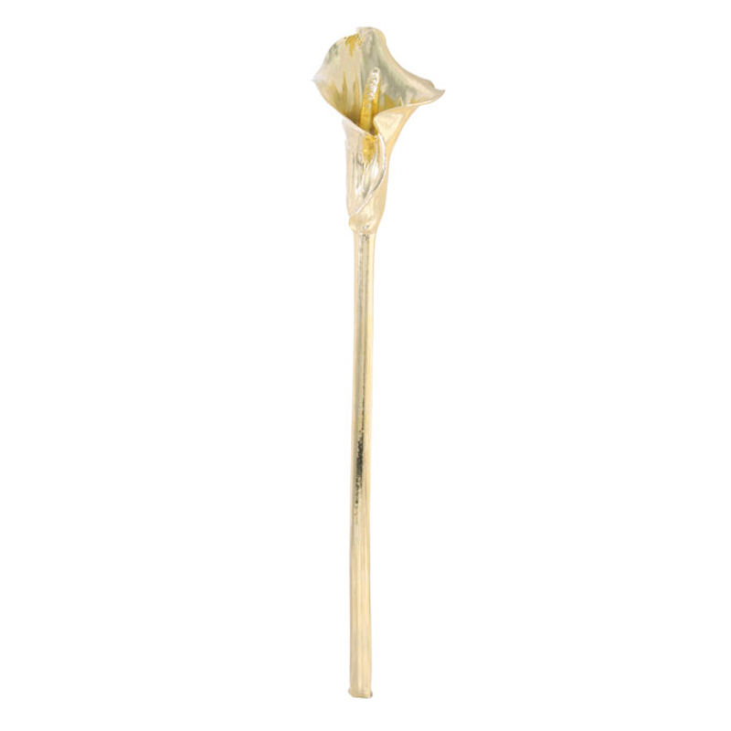 Calla Lily Dipped in 24k Gold - medium head - Living Gold Co.